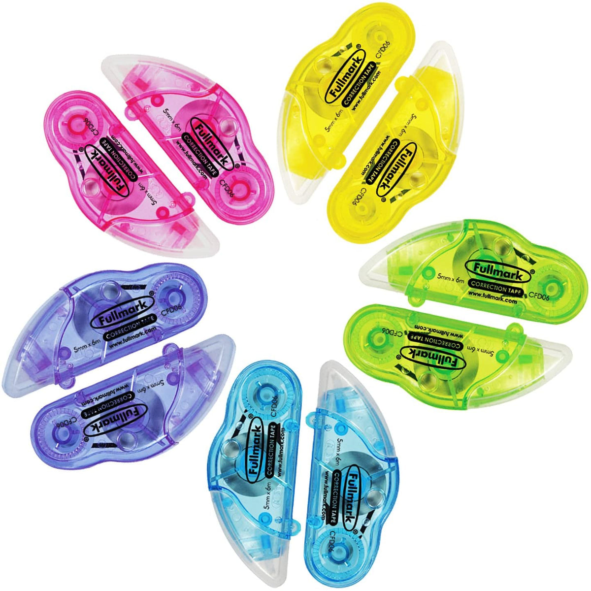 10-pack X Fullmark Model D Correction Tape, 5mm X 6m each – Rolram68